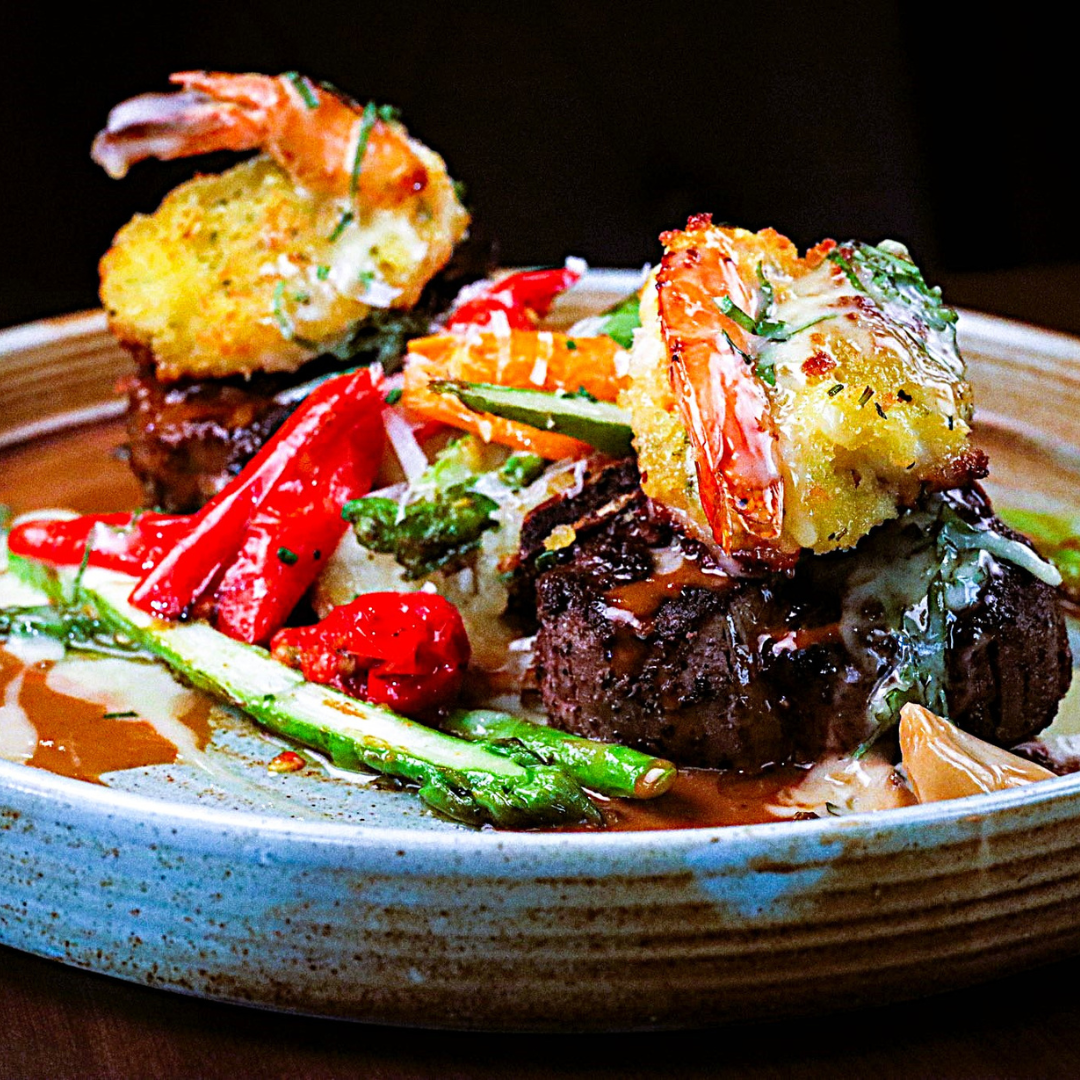TWIN FILET MEDALLIONS + SHRIMP SCAMPI – Vai's Italian Inspired Kitchen ...